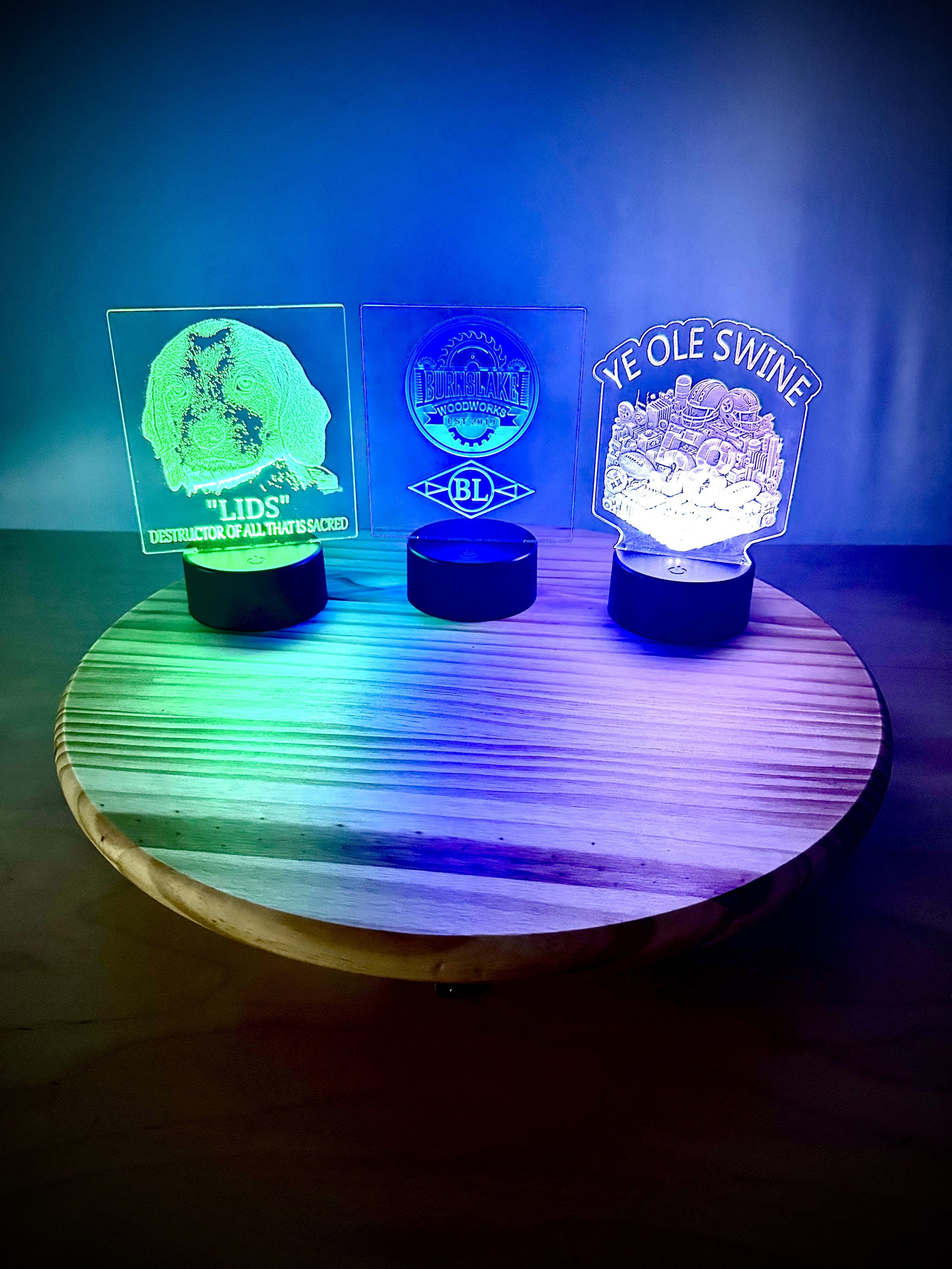 Acrylice Lamp Base – BurnsLake WoodWorks